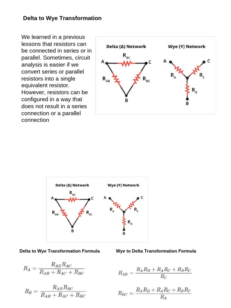 Module 5 Wye To Delta Delta To Wye | PDF