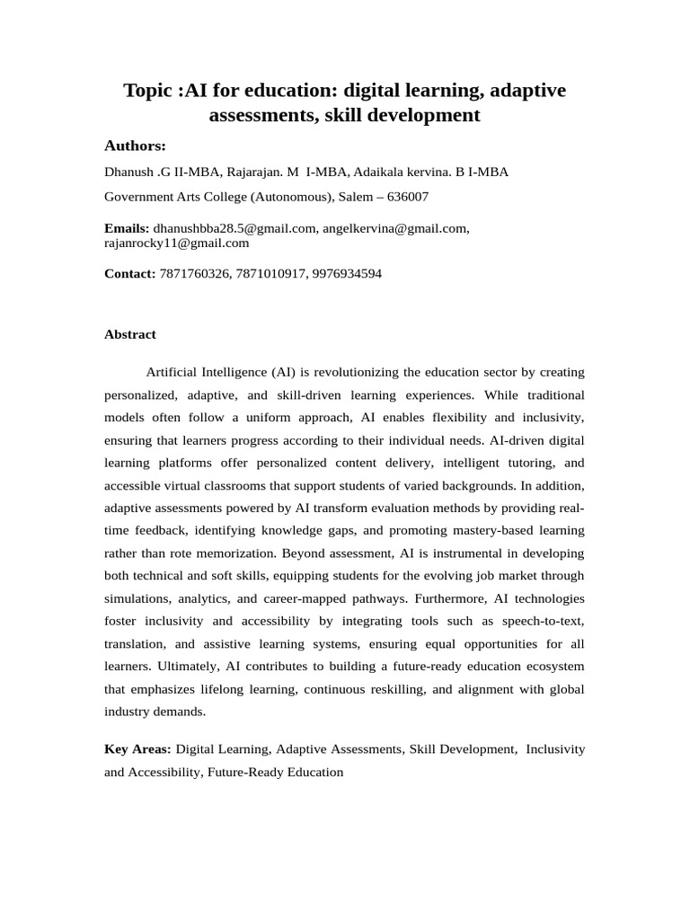 Abstract For KSR Presentation | PDF