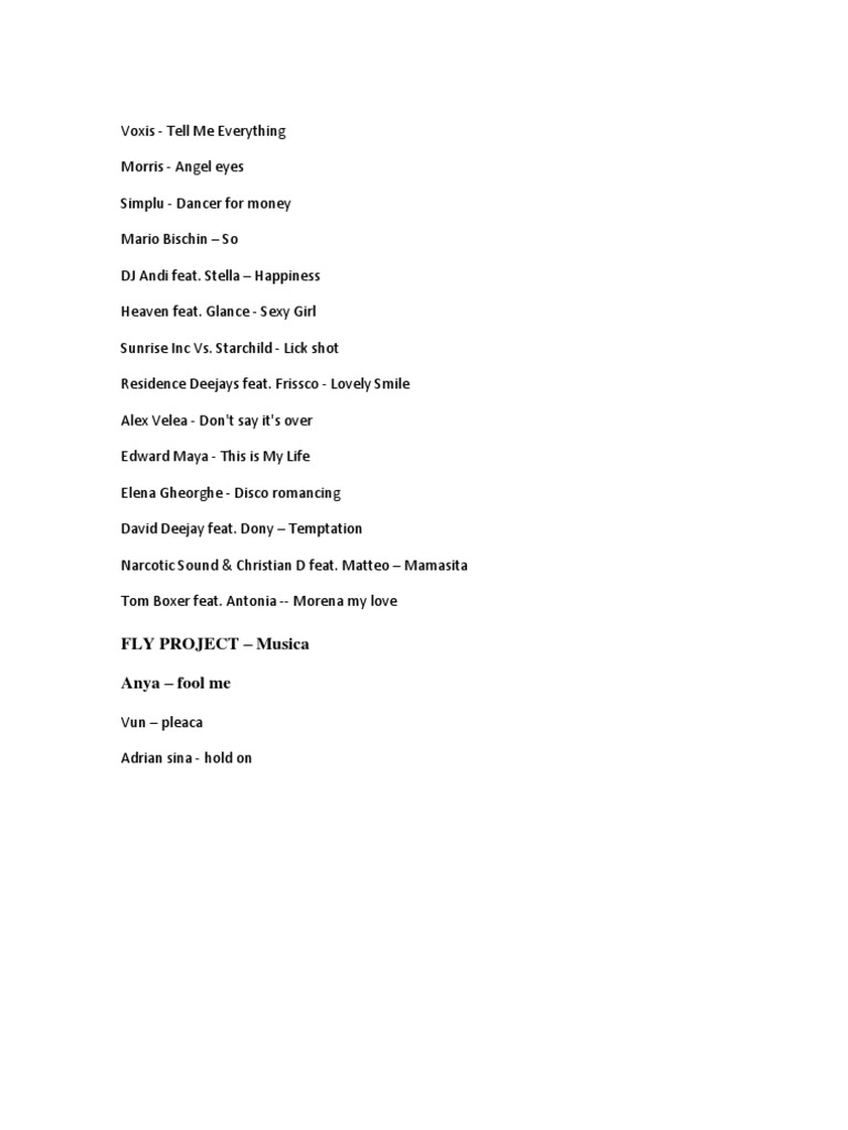 Top Dance Hits Playlist | PDF