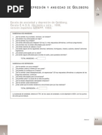 Escala de Ansiedad-Depresión de Goldberg | PDF
