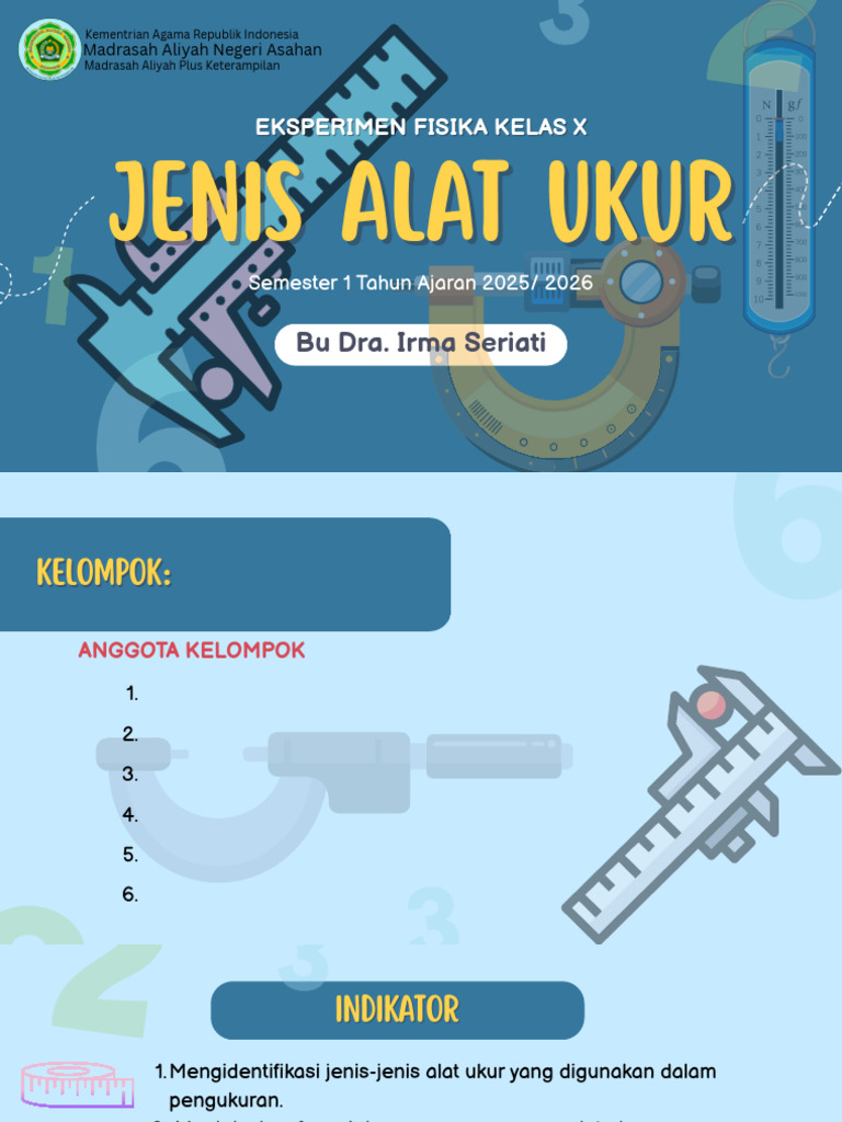 Jenis Alat Ukur dalam Eksperimen Fisika | PDF