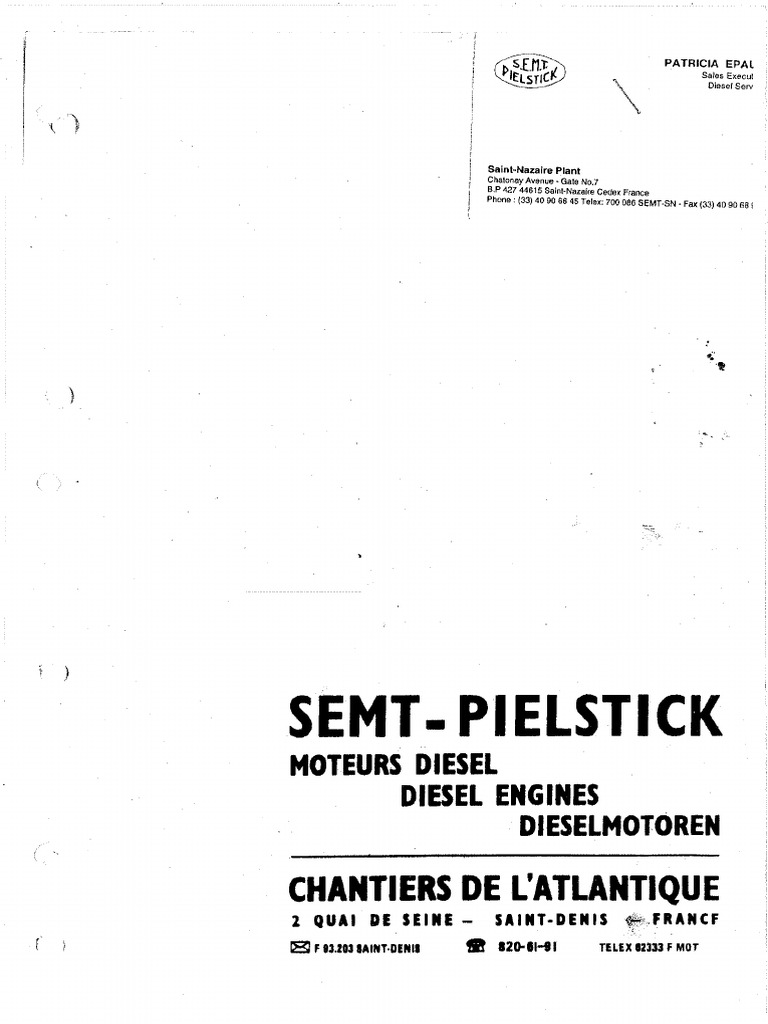 Pielstick 16pa6v280 | PDF