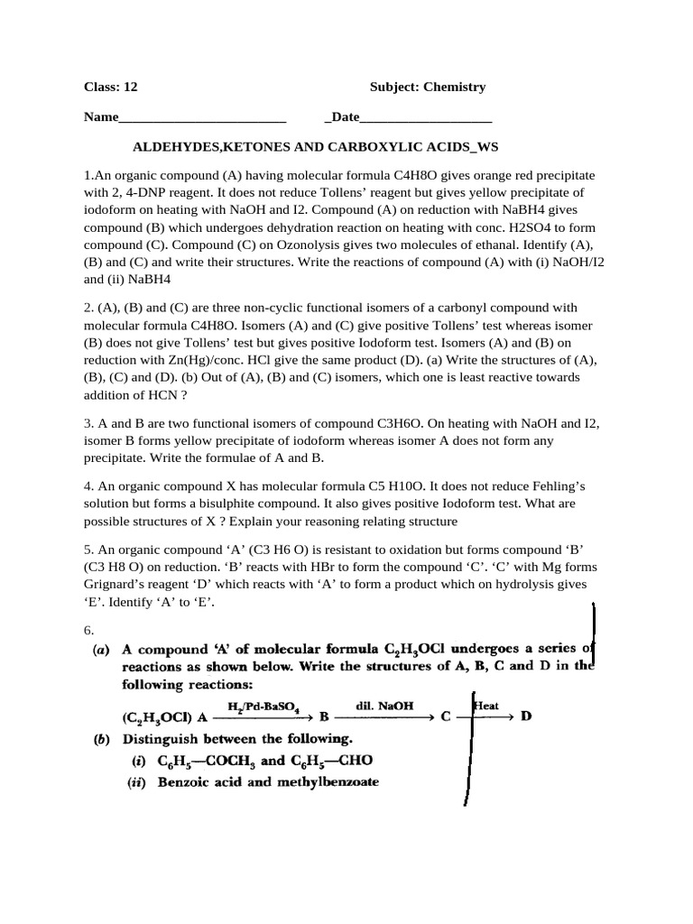 C4H8O Isomers: Aldehydes and Ketones | PDF