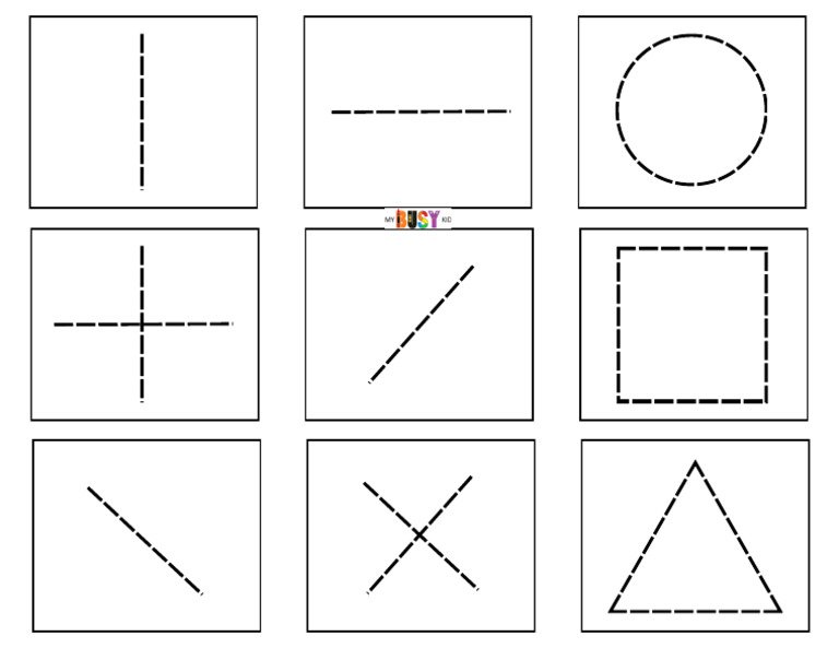 Pre Writing Lines Shapes | PDF
