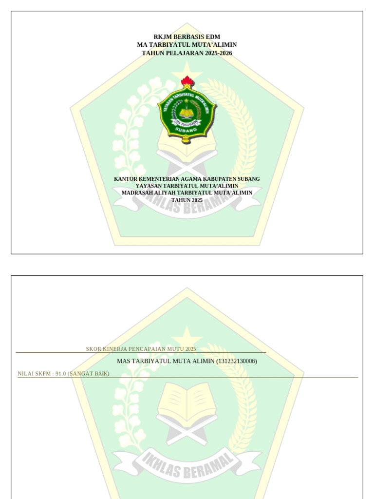 Dokumen RKJM Berbasis Edm | PDF