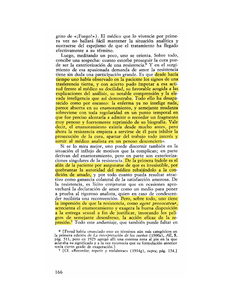 Resistencia en el Análisis Psicoanalítico | PDF | Amor | Psicoanálisis