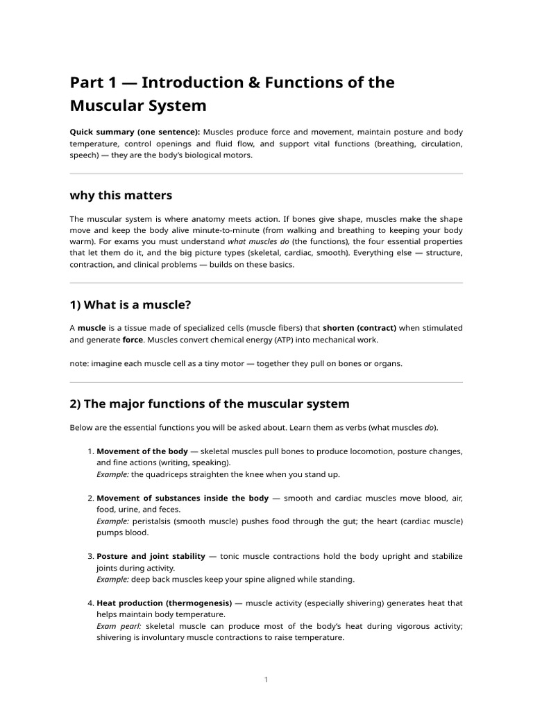 Muscular Reviewer All | PDF | Muscle Contraction | Skeletal Muscle