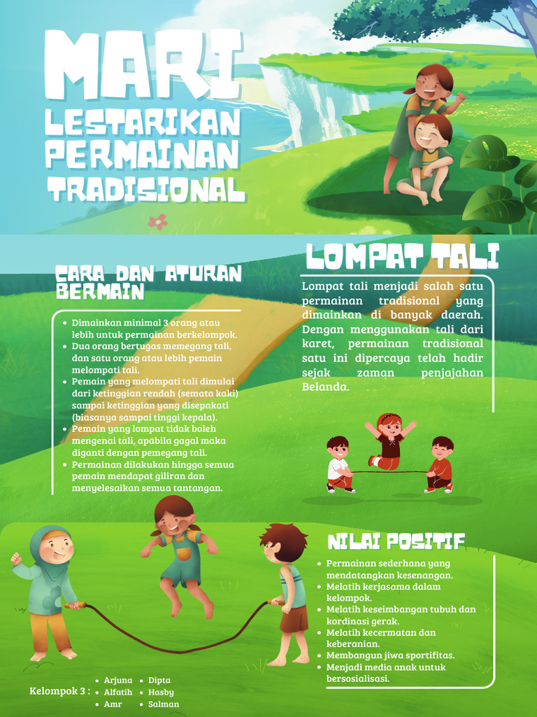 Poster Permainan Tradisional Ilustratif Hijau Dan Biru_20250517_095223 ...