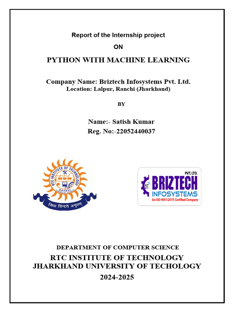 Python With Machine Learing | PDF | Artificial Intelligence ...