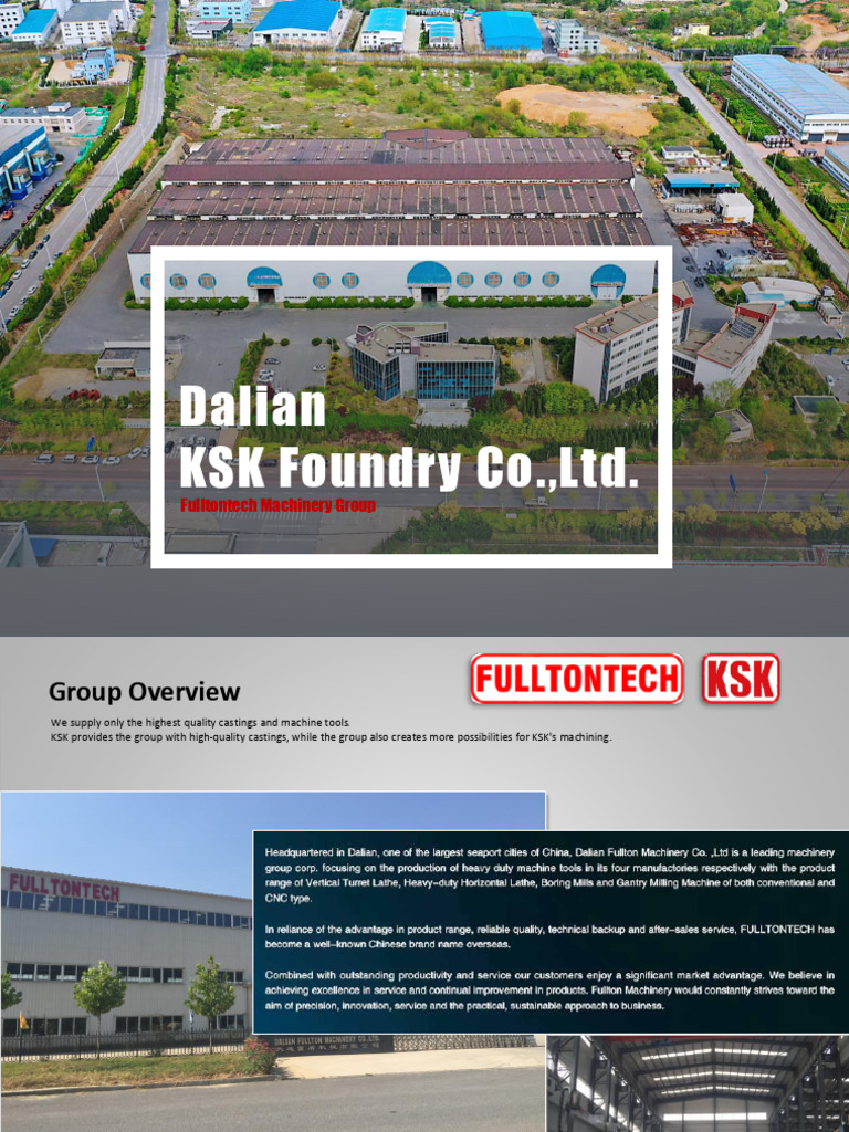Dalian KSK Foundry: Quality Castings & Machining | PDF | Steel ...