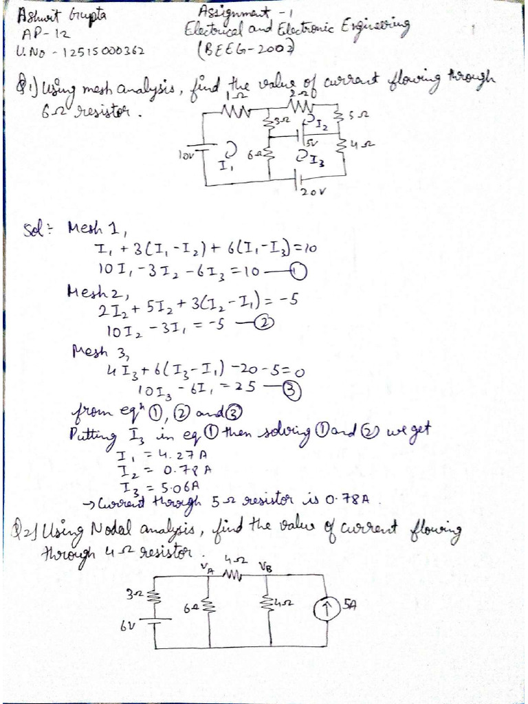 Electrical Assignment Compressed | PDF
