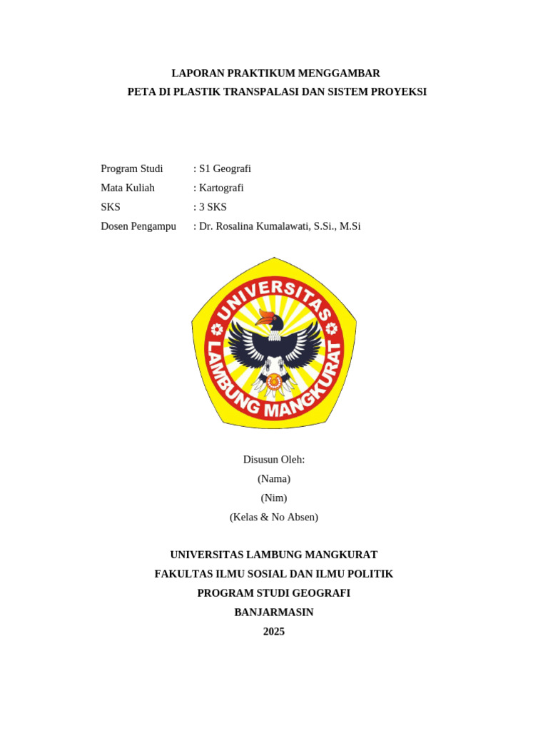 Tamplate Kartografi Laporan Praktikum | PDF