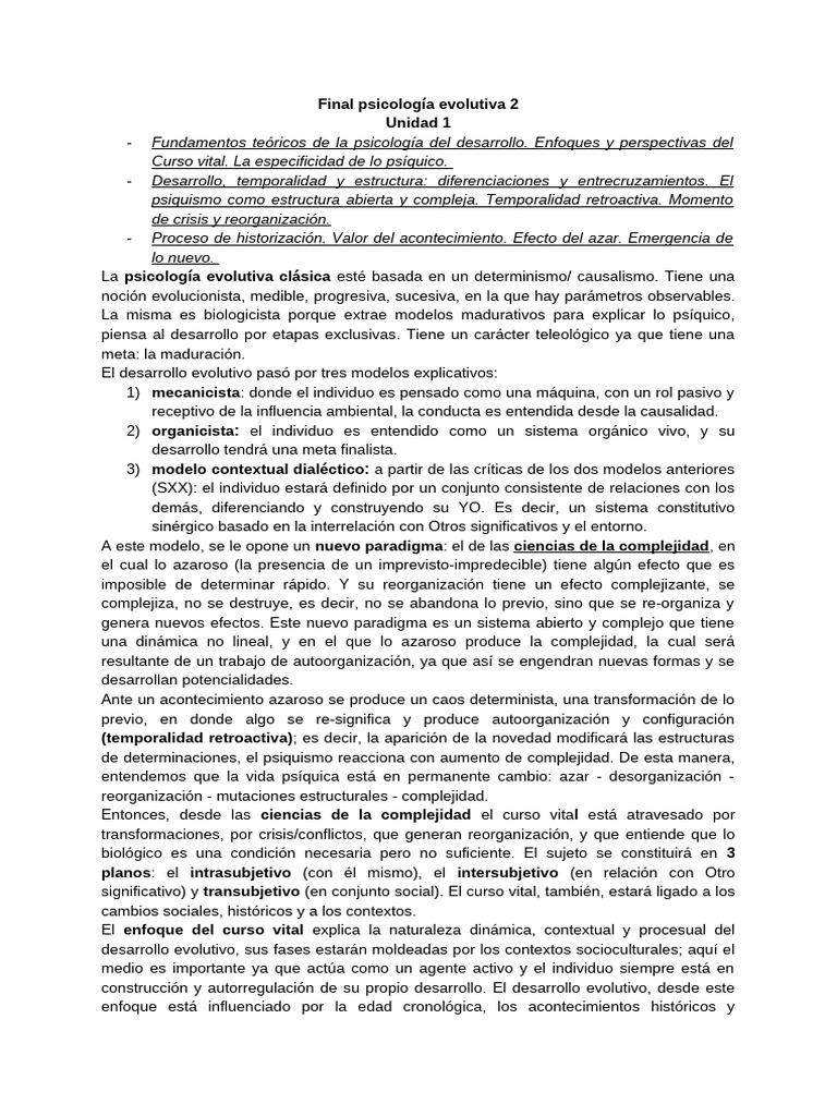 Final Psicología Evolutiva 2 Marina | PDF | Familia | Psique (psicología)