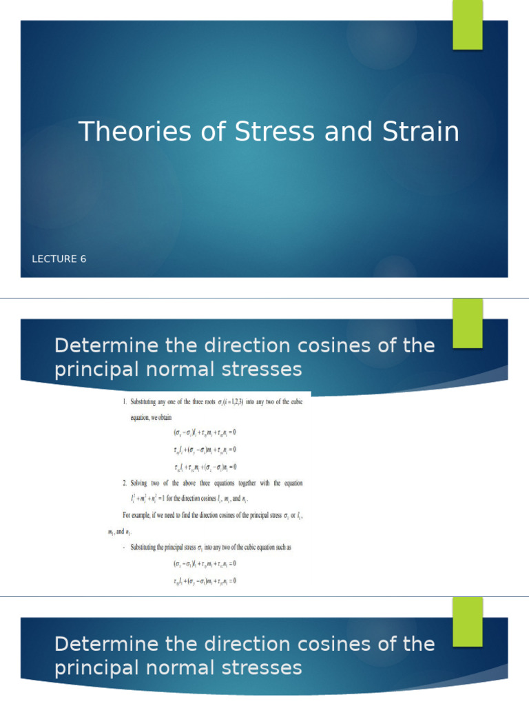 Stress and Strain Theories Explained | PDF | Stress (Mechanics ...