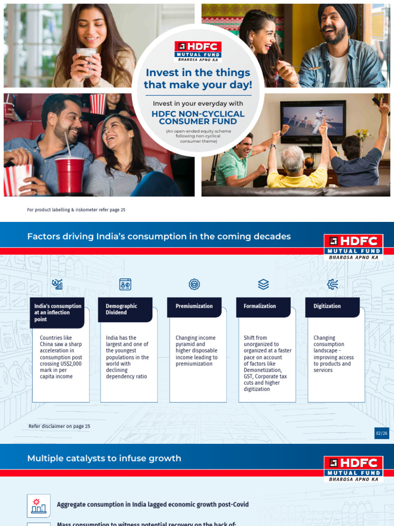 HDFC Non-Cyclical Consumer Fund Presentation - July 2025 | PDF ...