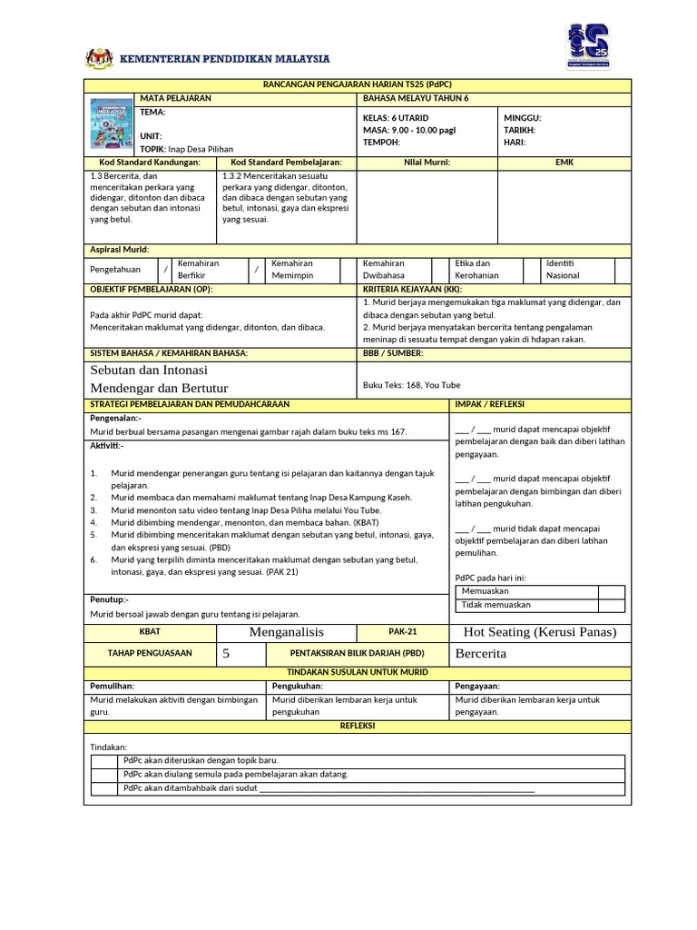 BM THN 6 Ts25 (Unit 22) | PDF