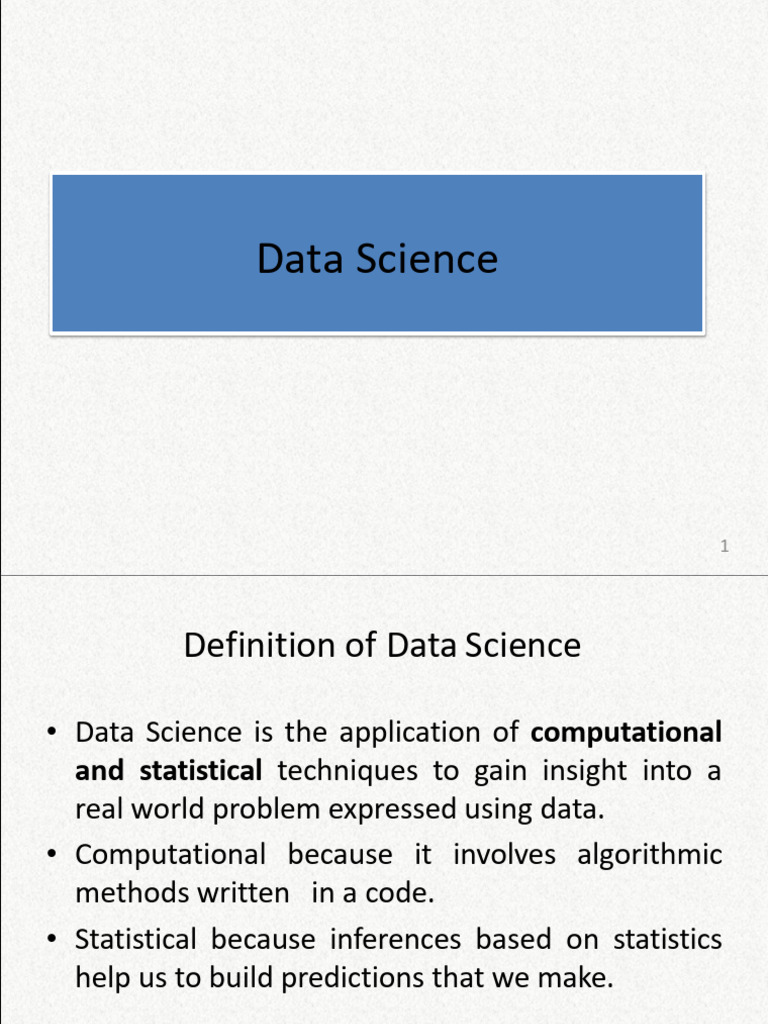 Unit1-Data Science Fundamentals-Volp Upload | PDF | Comma Separated Values | Data
