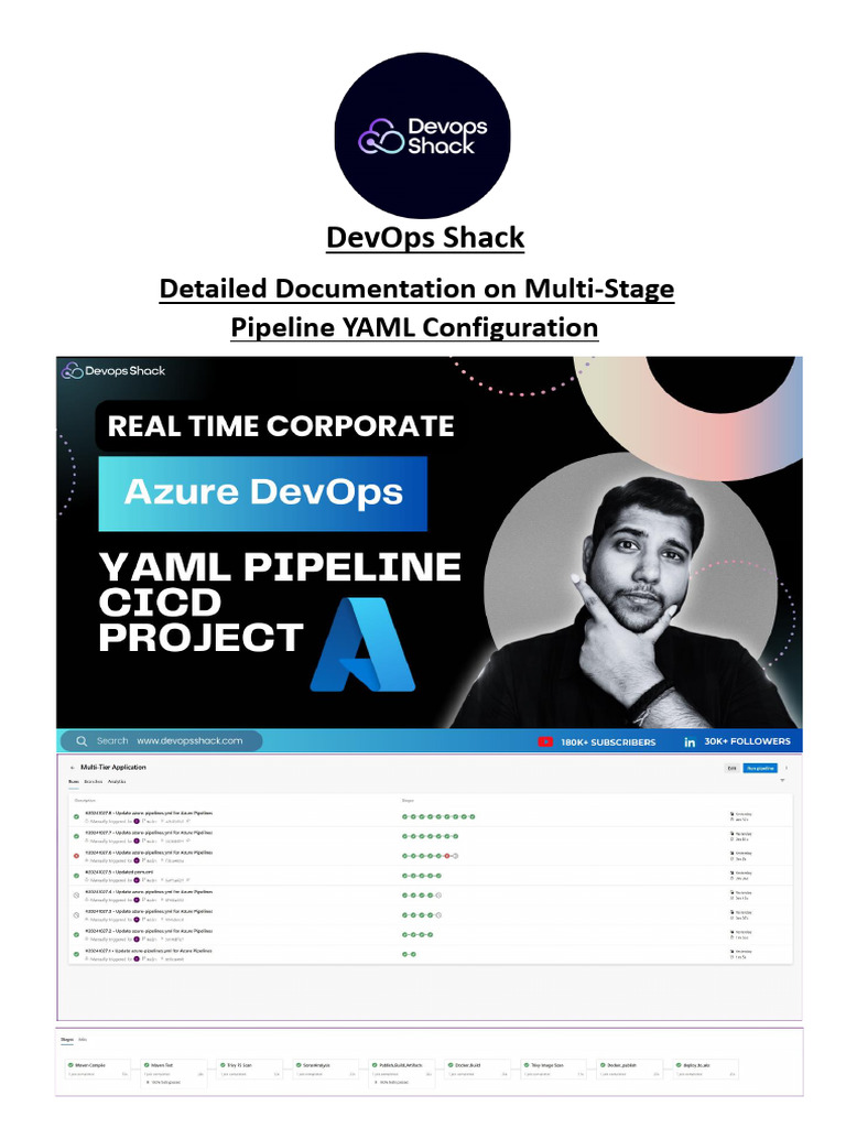 DevOps Shack Azure MultiStage YAML Pipeline | PDF | Systems Architecture | Computer Programming