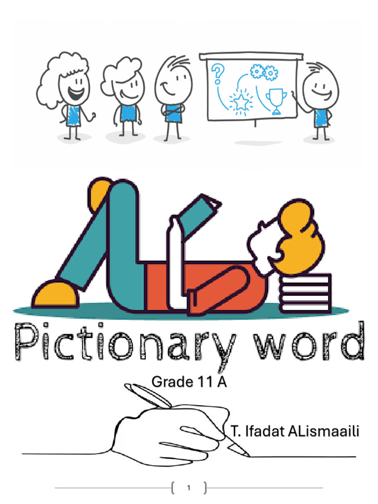 Grade 11 a Pictionary- T. Ifadat Alismaaili | PDF | Verb | Adjective