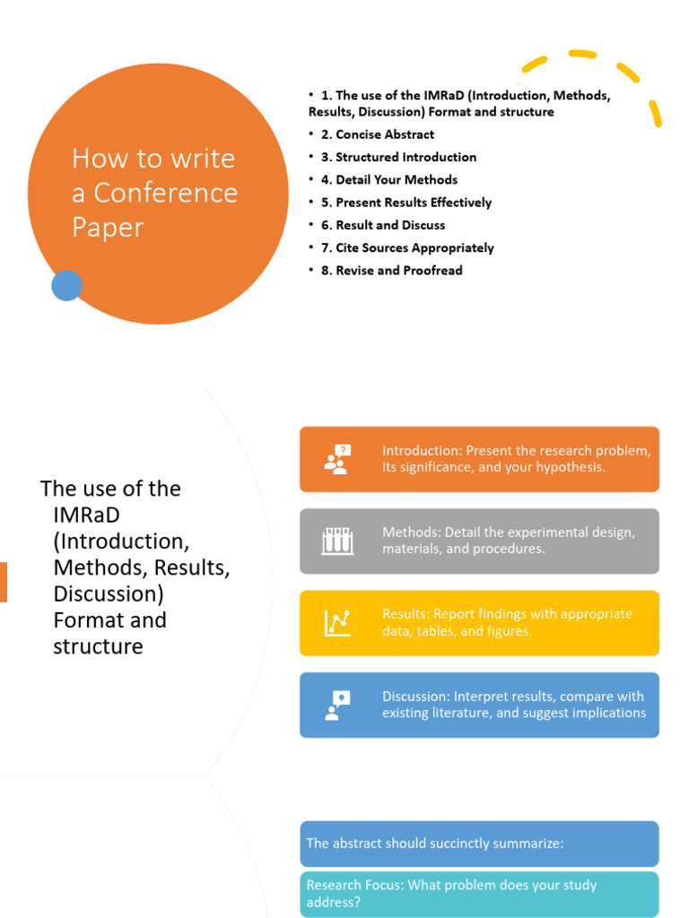 Writing a Conference Paper Guide | PDF | Abstract (Summary) | Science