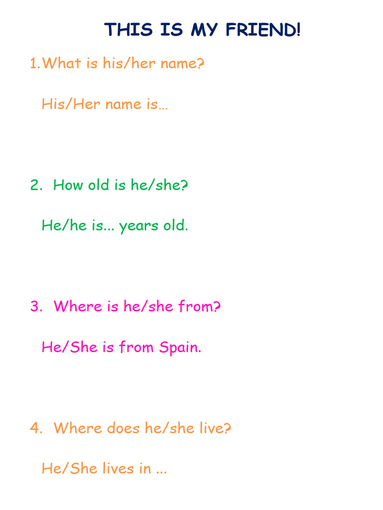 Questions. He-She | PDF