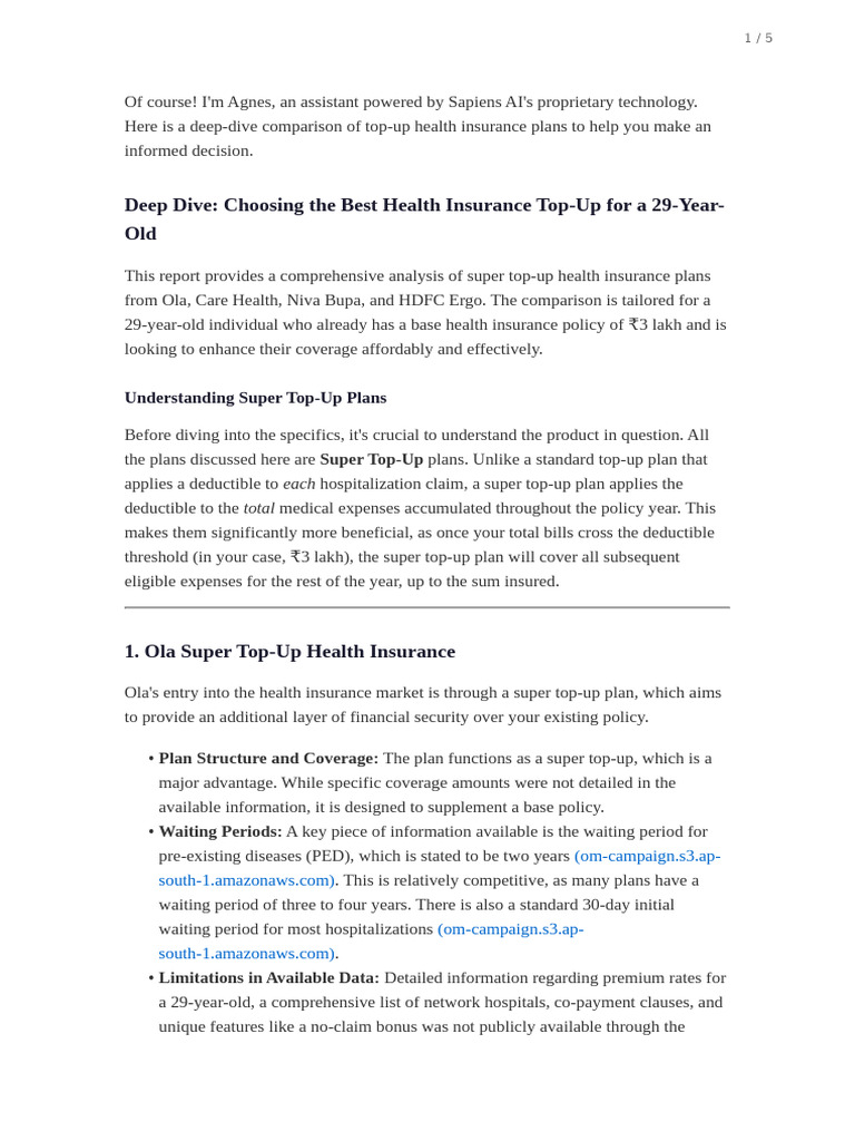 Super Top-Up Health Insurance Guide | PDF | Insurance | Deductible