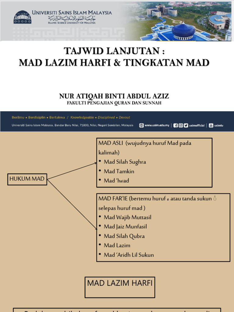 02 - Mad Lazim Harfi & Tingkatan Mad | PDF