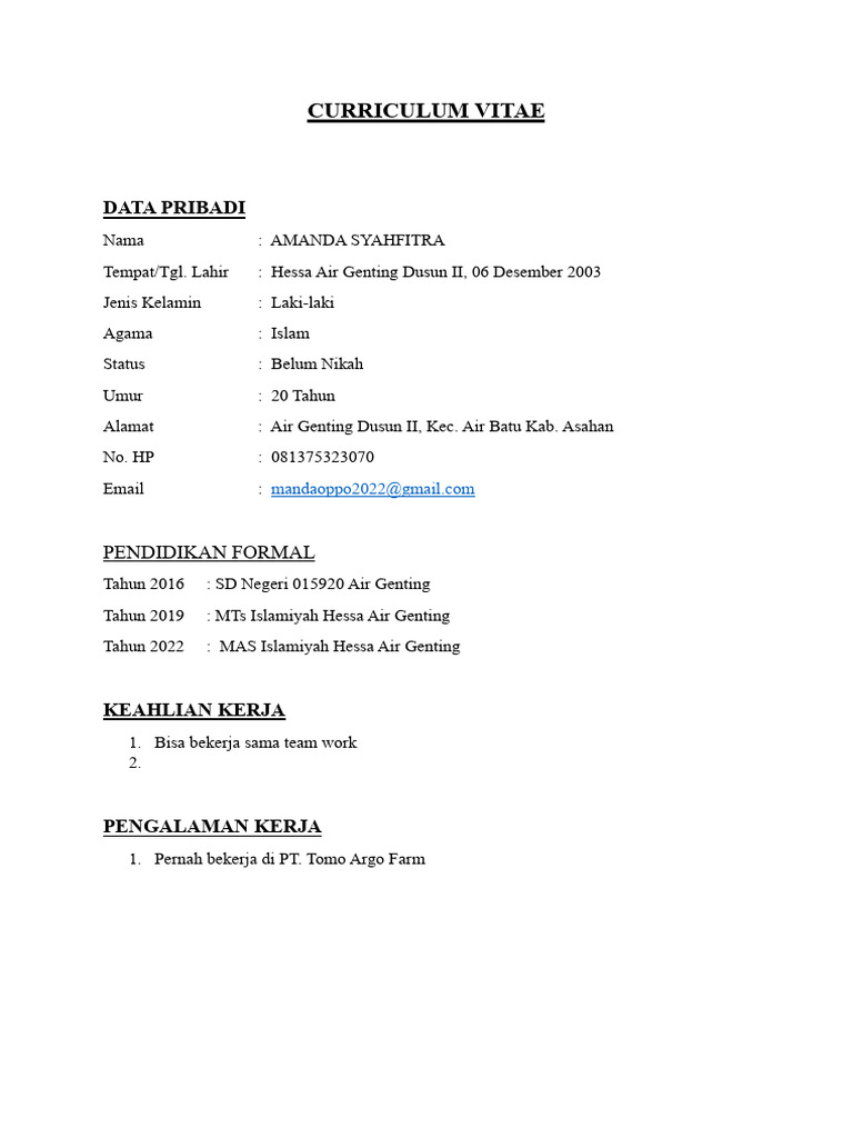 Data Amanda | PDF