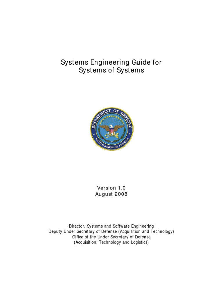 SE Guide For SoS | PDF | Systems Engineering | Emergence