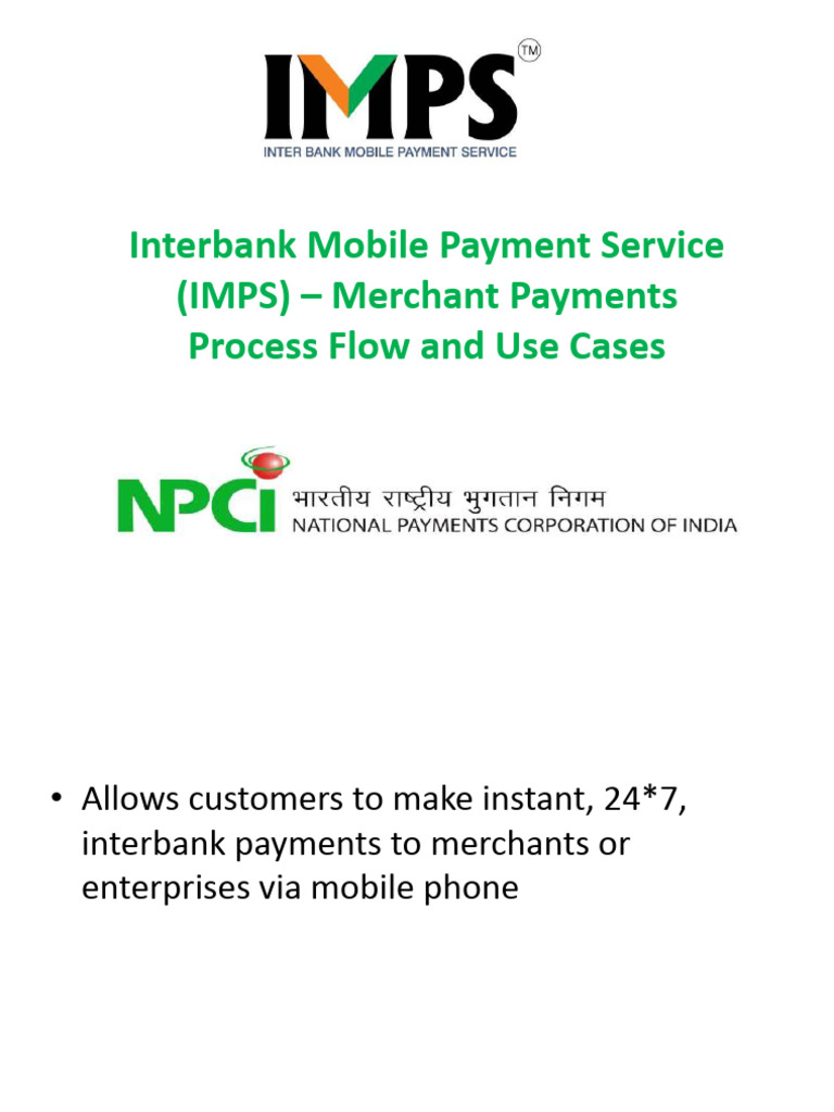 IMPS Merchant Payments Process Flow | PDF | Debit Card | Point Of Sale