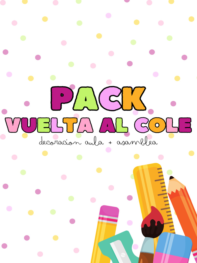 Pack Vuelta Al Cole 25 26 | PDF | Color | Arco iris