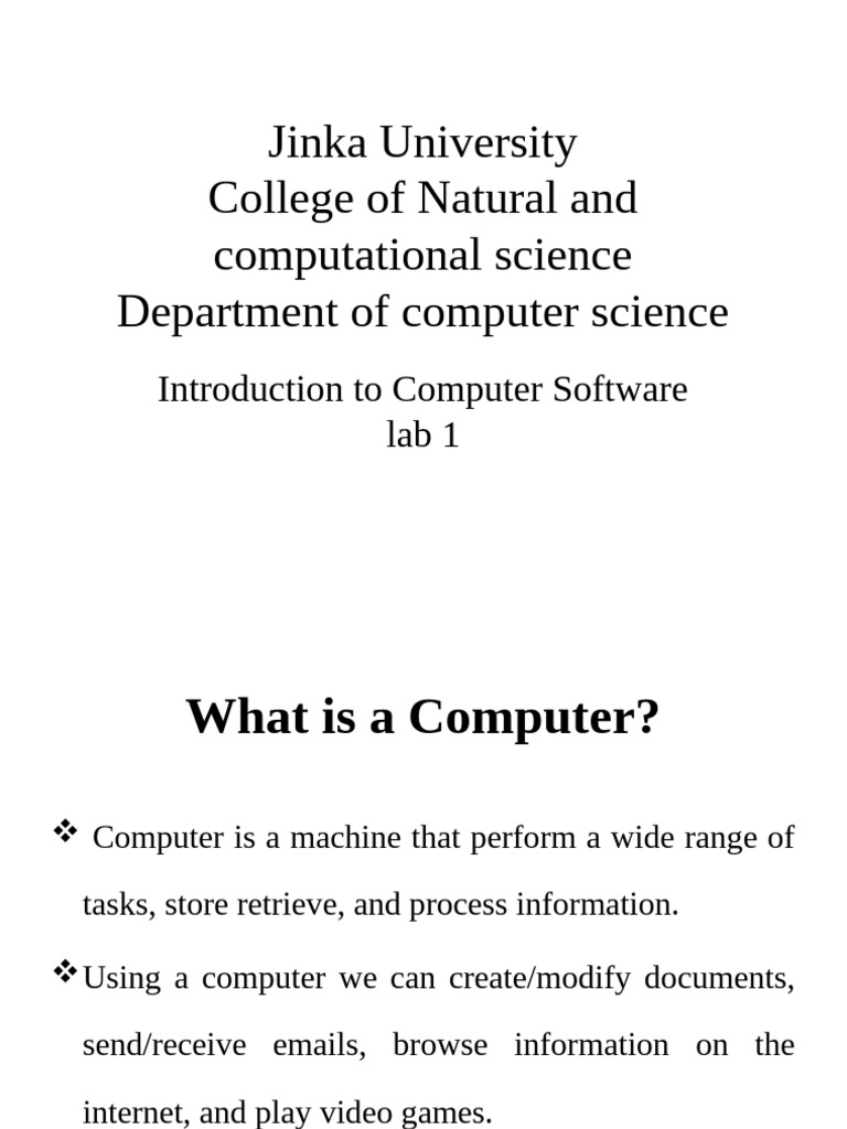 Intoduction To Computer | PDF