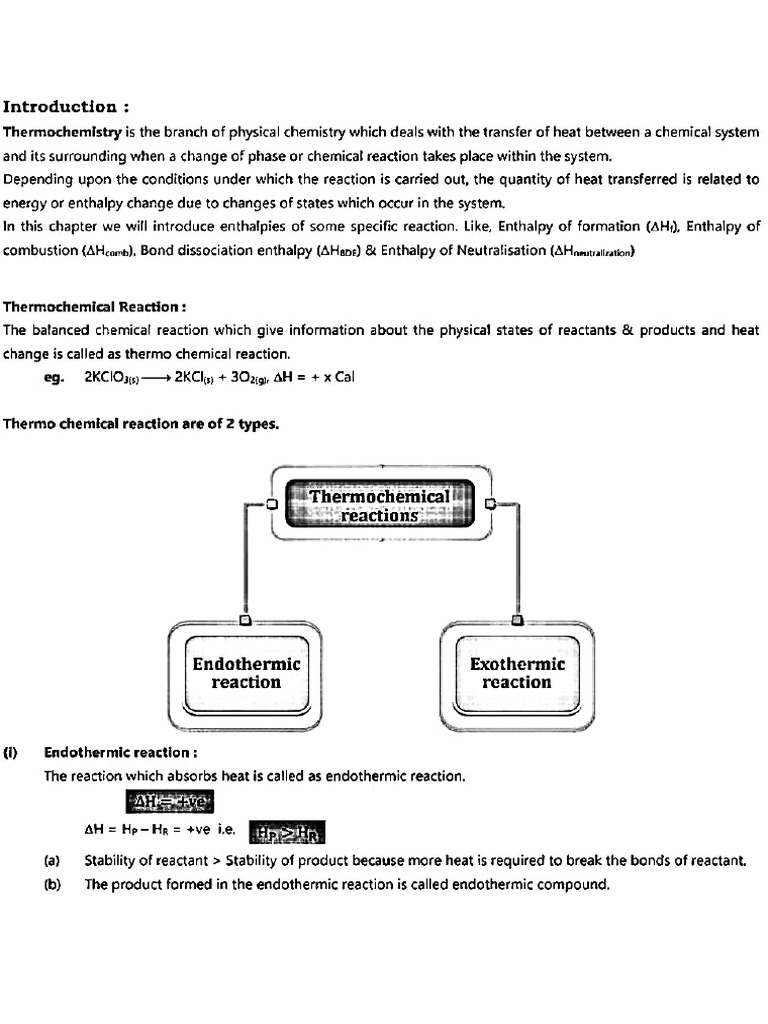 Thermo Chemistry | PDF