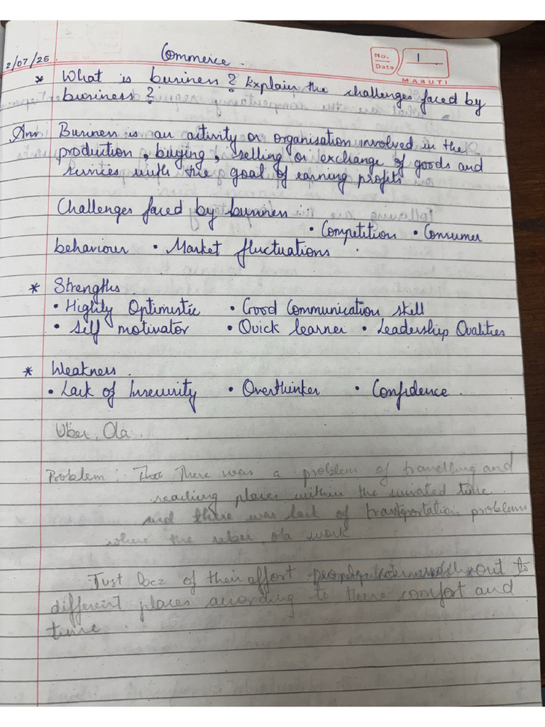 Commerce Notes | PDF