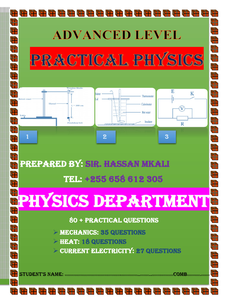 Advanced Physics Practicals Questions | PDF | Pendulum | Cartesian ...