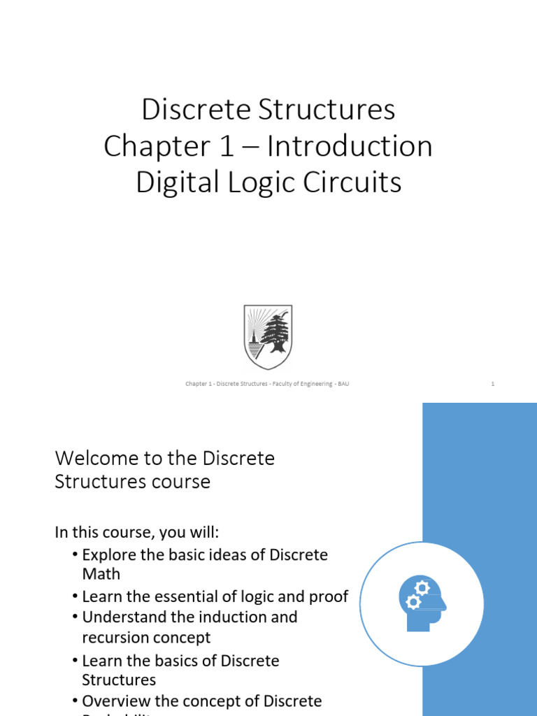 COMP231 - DS - 01 - Digital Logic Circuits | PDF | Discrete Mathematics | Logic Gate