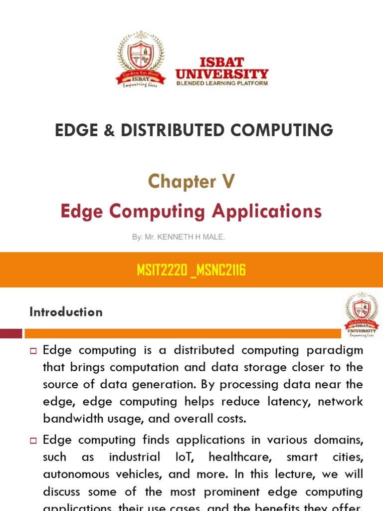 Edge Computing Applications Overview | PDF | Internet Of Things ...