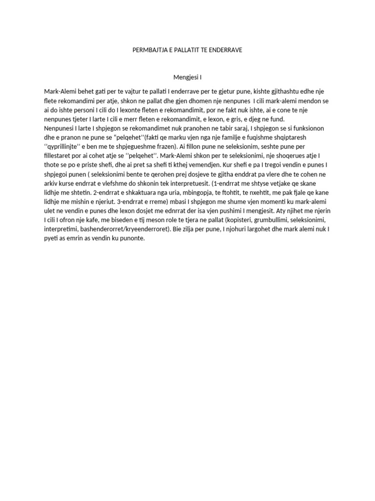 Pallati I Enderraave | PDF