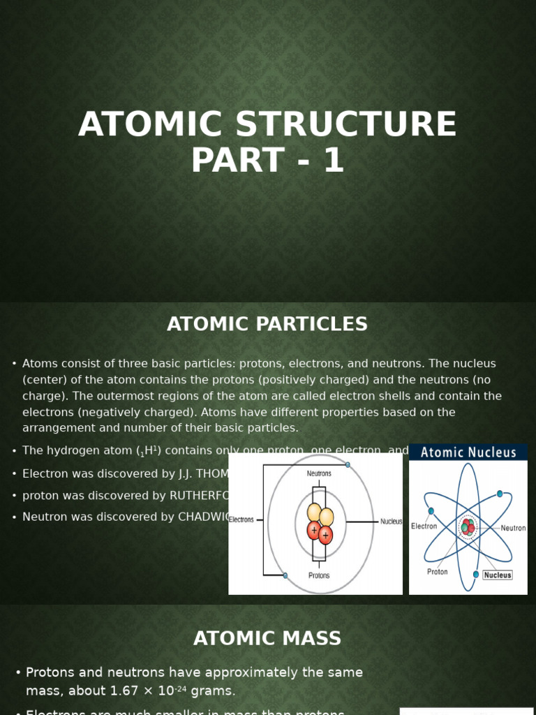 Understanding Atomic Structure Basics | PDF | Atoms | Atomic Nucleus