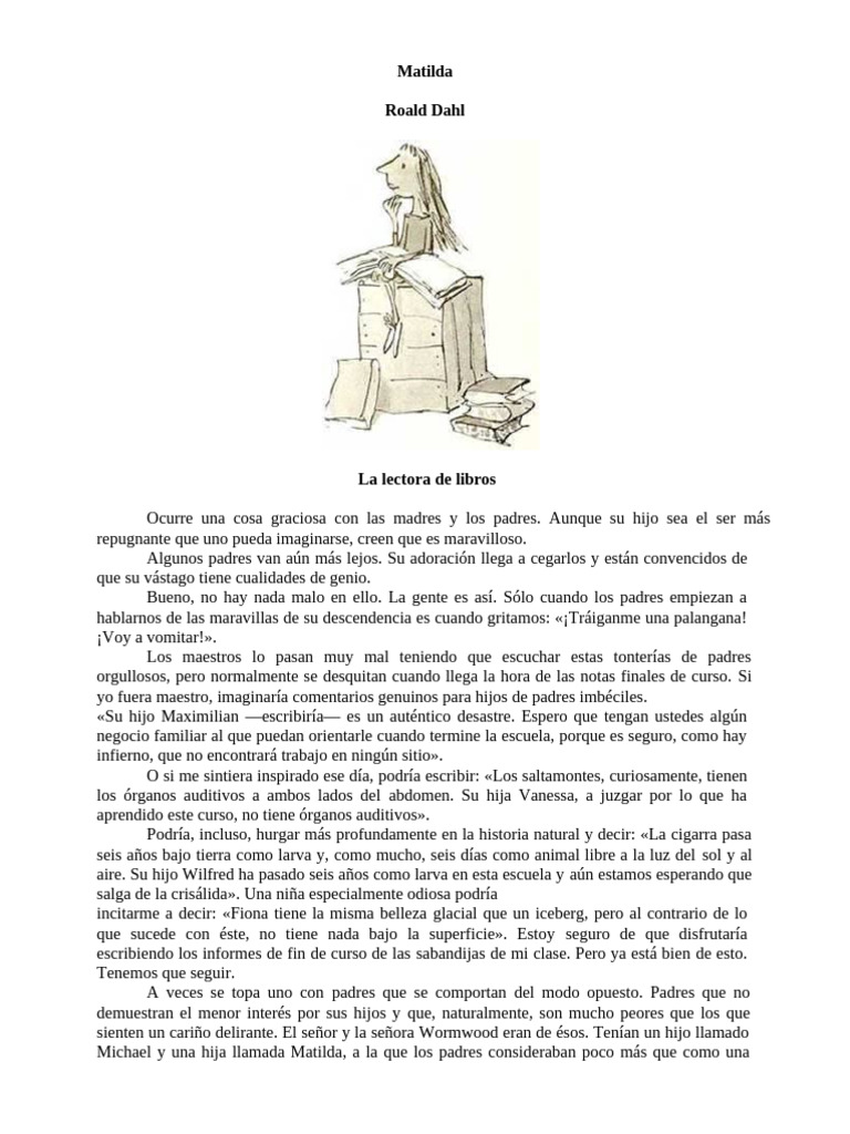 Matilda - La Lectora de Libros | PDF | Charles Dickens