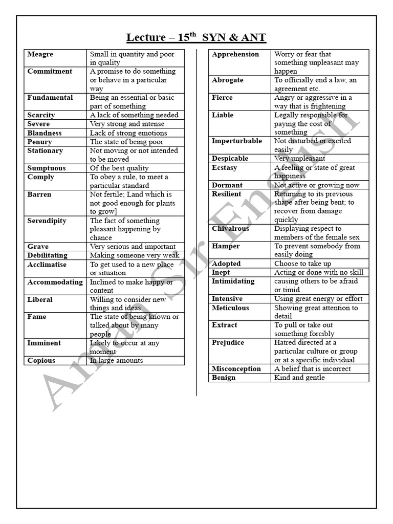 Lecture-15 SYN & ANT Team SPY | PDF | Psychology | Behavioural Sciences