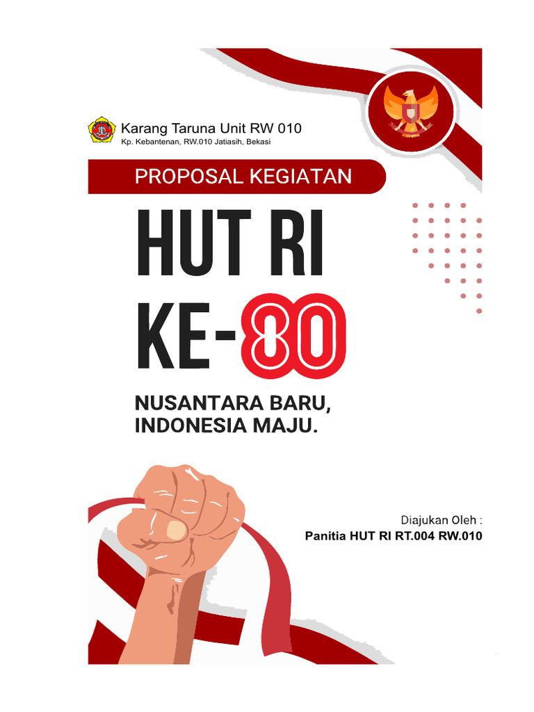 Proposal HUT RI ke-80 di Jatiasih | PDF