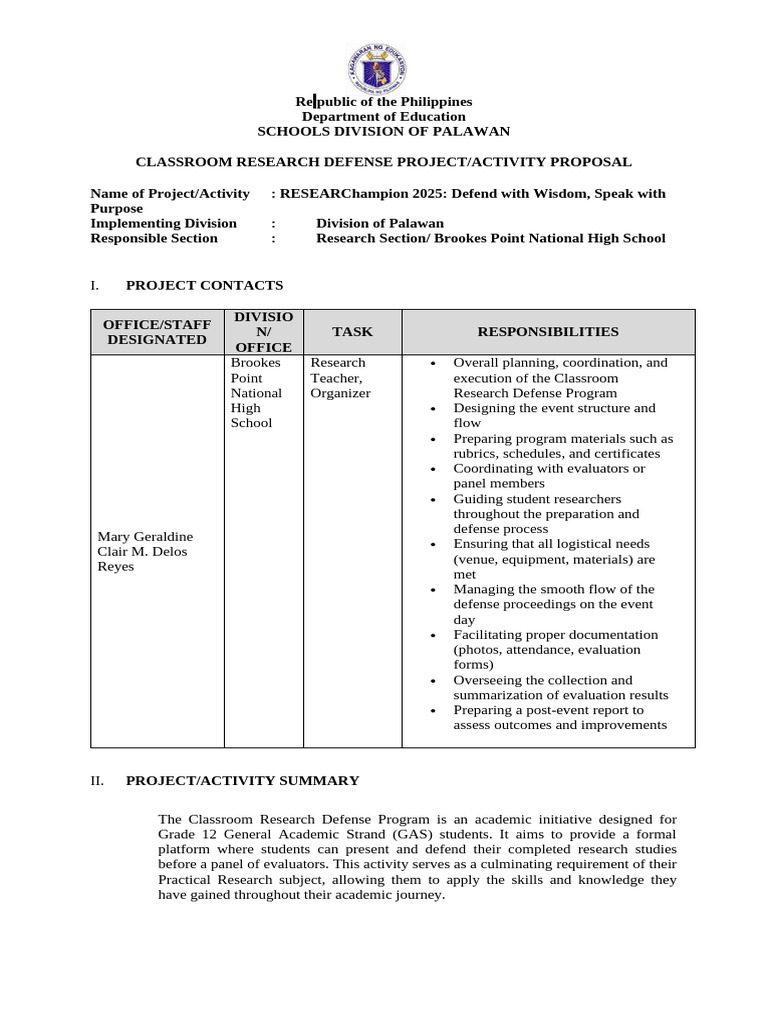 Research Final Defense | PDF | Methodology | Critical Thinking