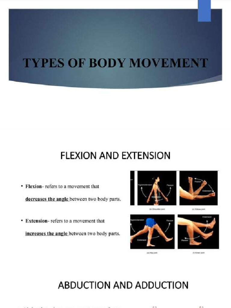 Types of Body Movements | PDF