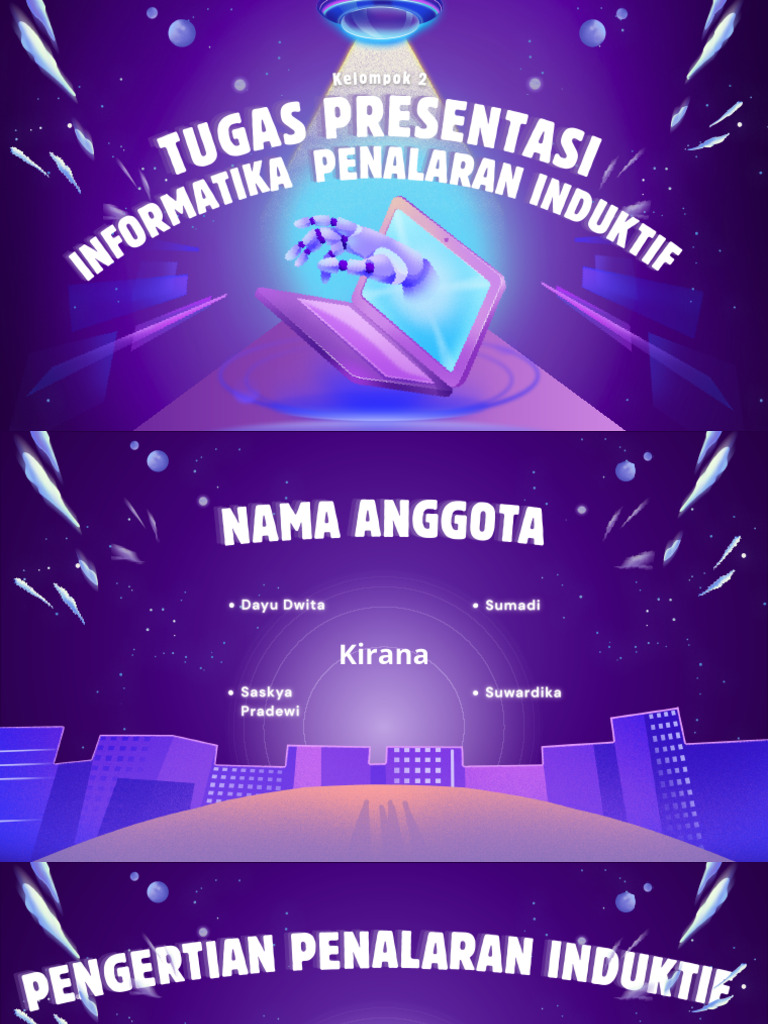 Ungu Dan Biru Modern Robotika Teknologi Informatika Presentasi ...