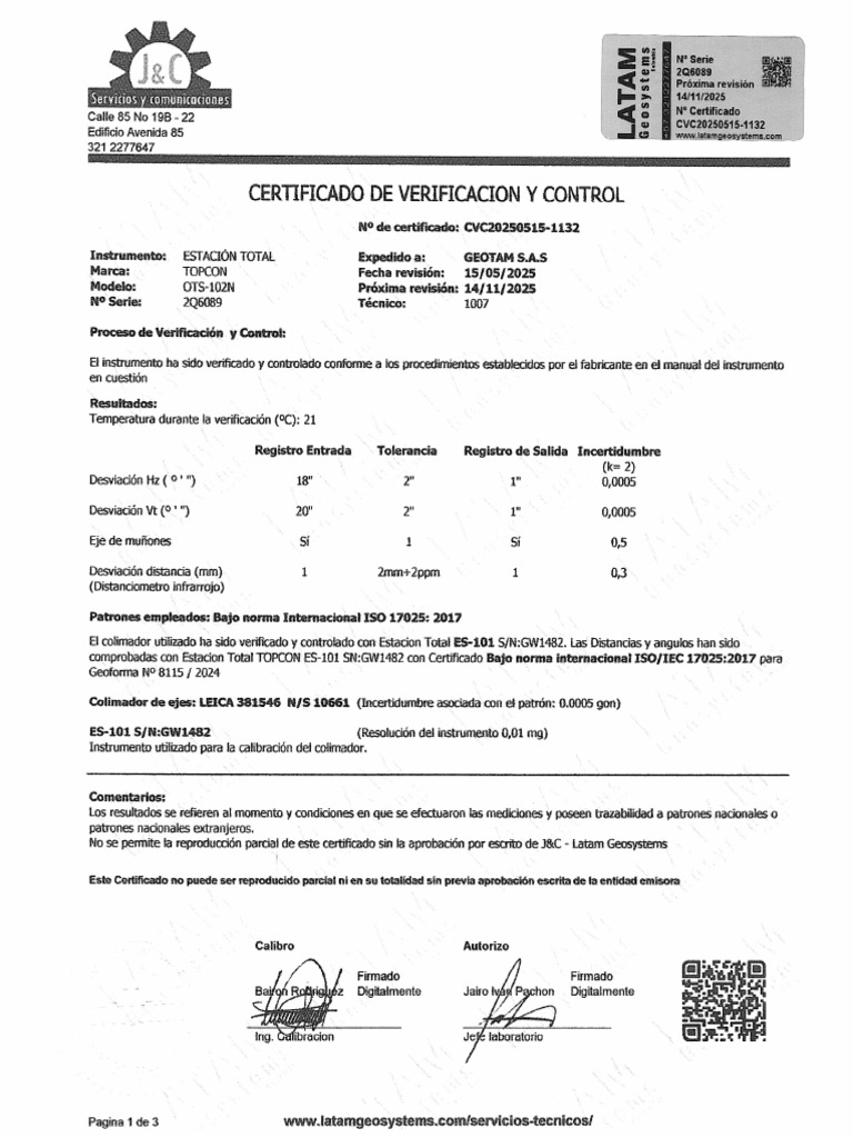 Estacion Total Topcon Ots-102n 2q6089 | PDF