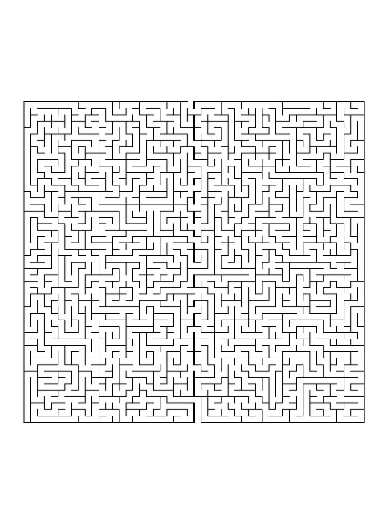 50 by 50 Orthogonal Maze | PDF