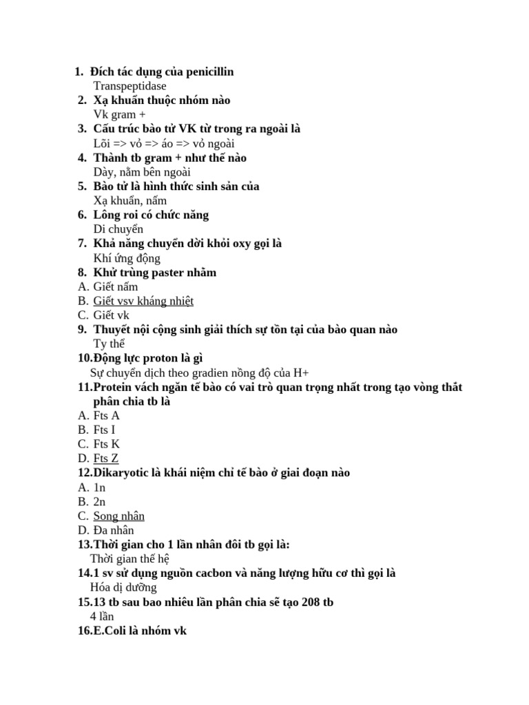 Đích Tác D NG C A Penicillin | PDF