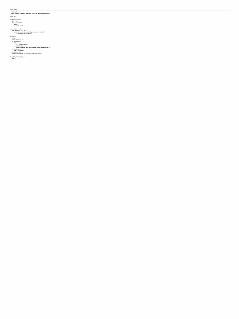 Sample Python | PDF