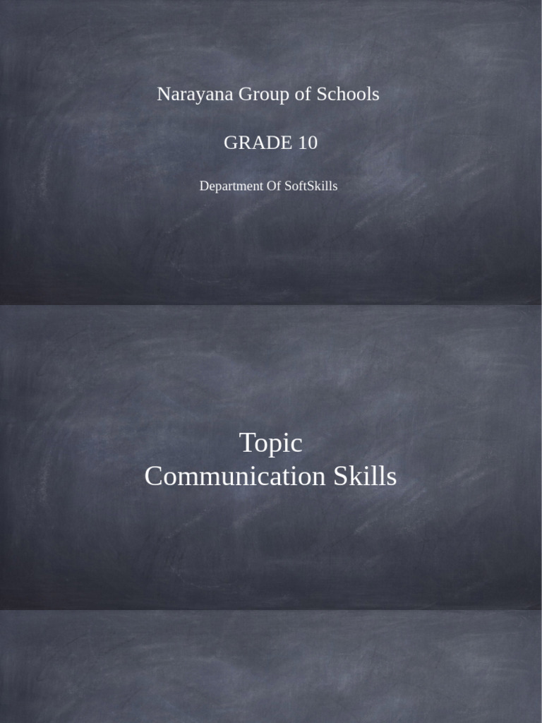 Communication Skills for Grade 10 | PDF | Communication | Part Of Speech